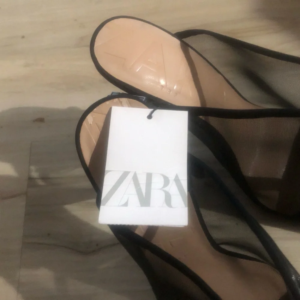 Zara | Shoes | Zara Black Mesh Womens Sandals 42 | Poshmark